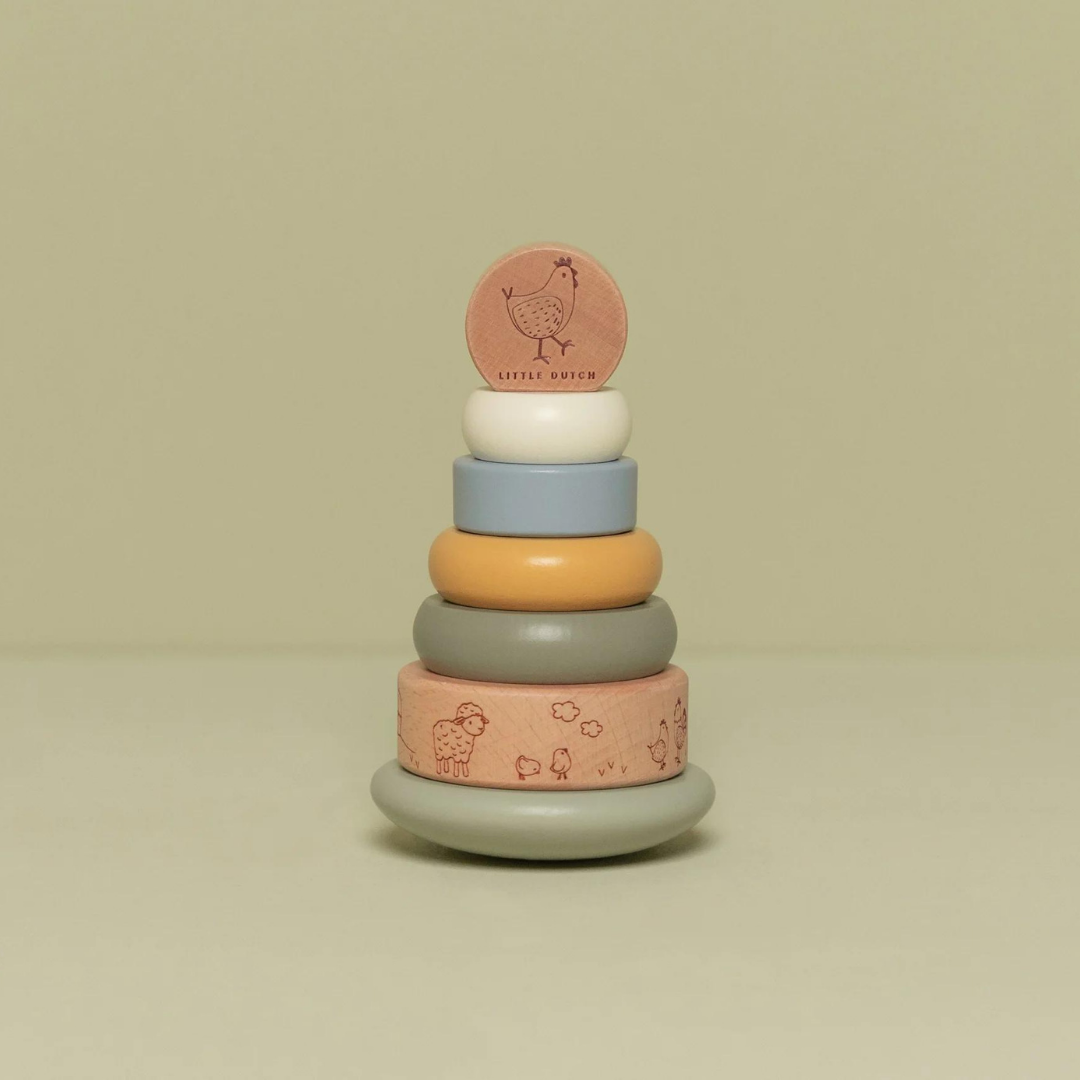 Little Dutch Rocking Ring Stacker | Little Farm – Nola Baby