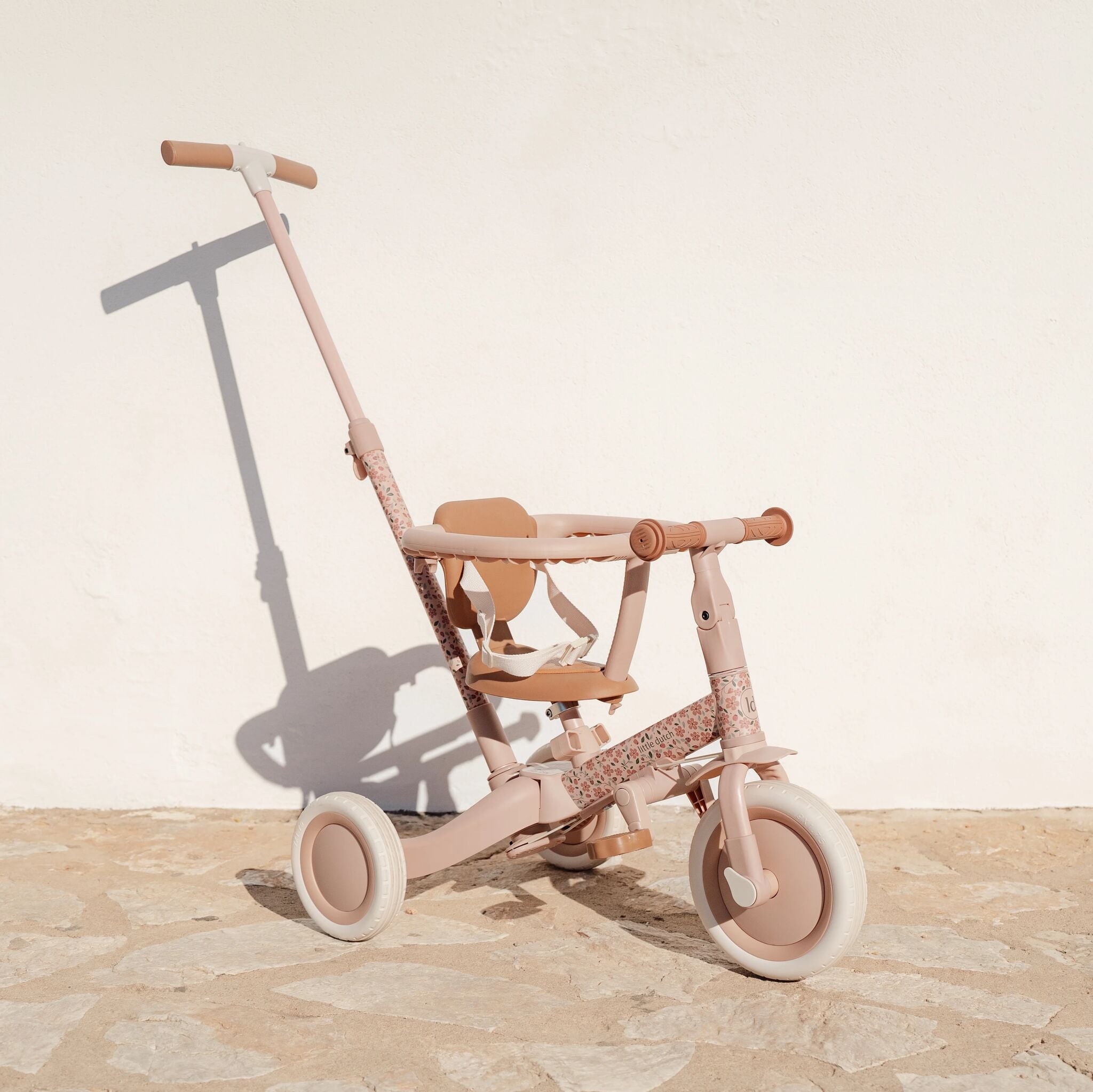 Little Dutch 4 in 1 Tricycle With Push Bar | Fairy Floral – Nola Baby