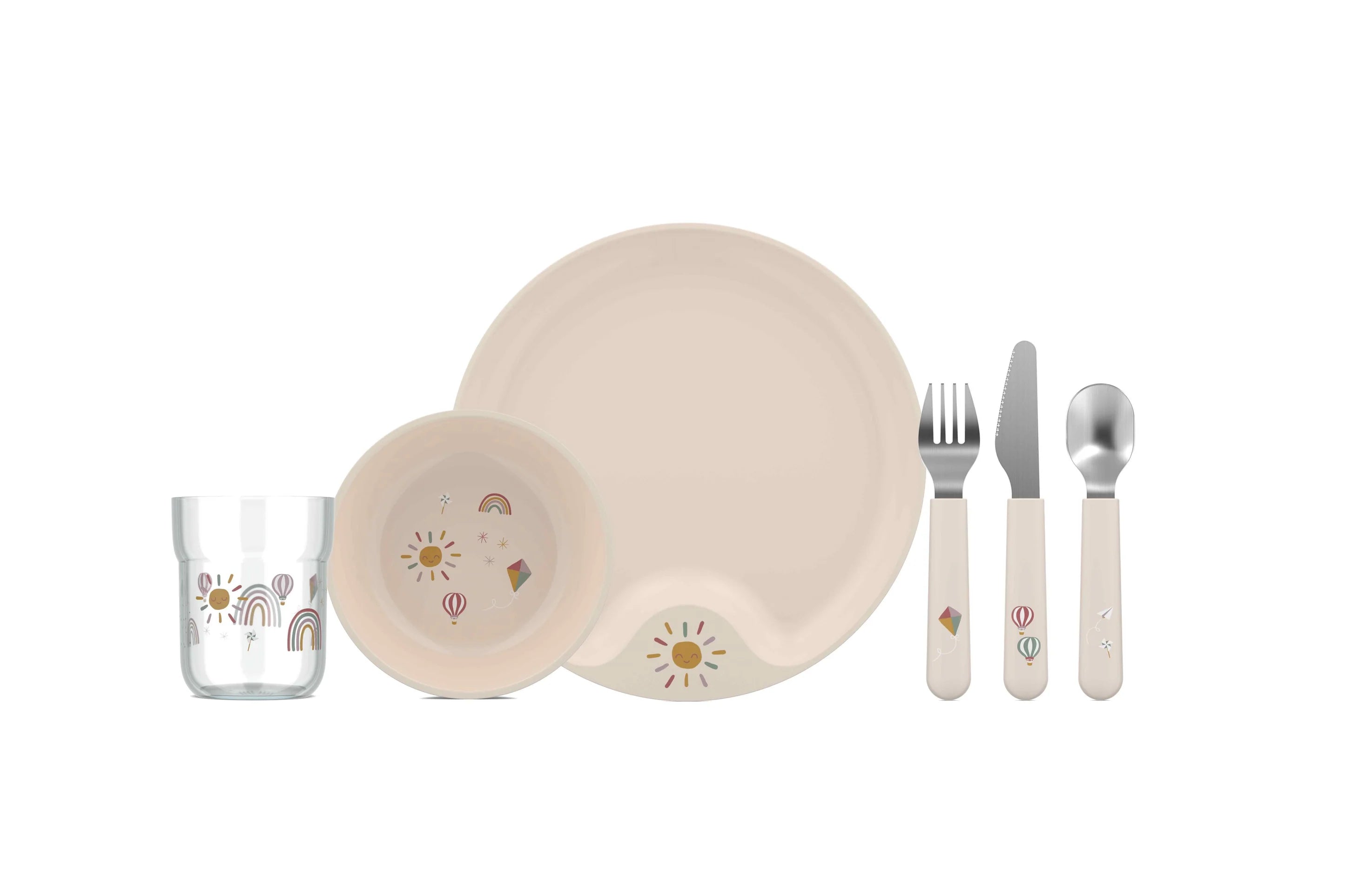 Mepal Dinnerware 6 Piece Set | Sunshine & Rainbow – Nola Baby