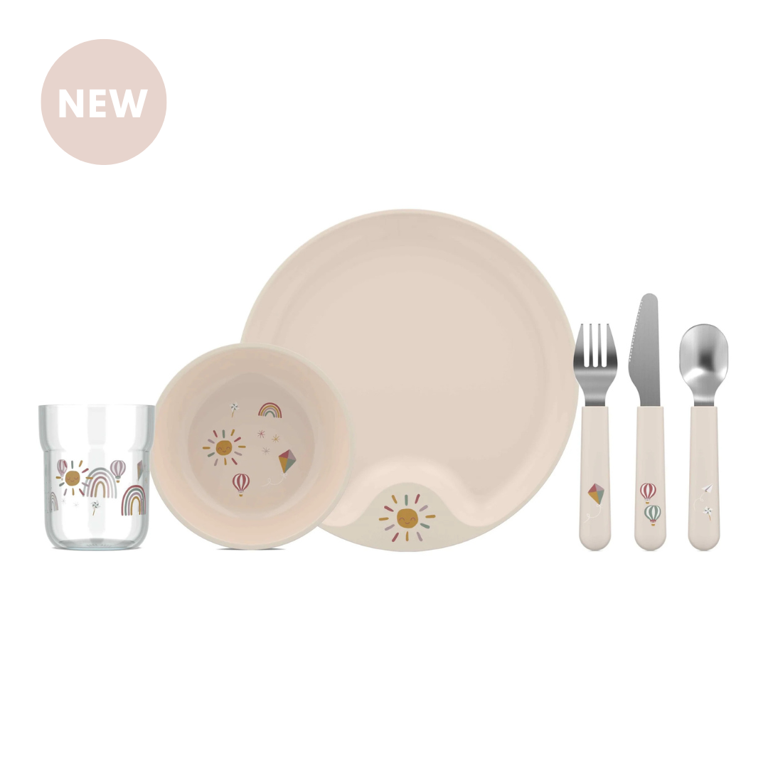 Mepal Dinnerware 6 Piece Set | Sunshine & Rainbow – Nola Baby