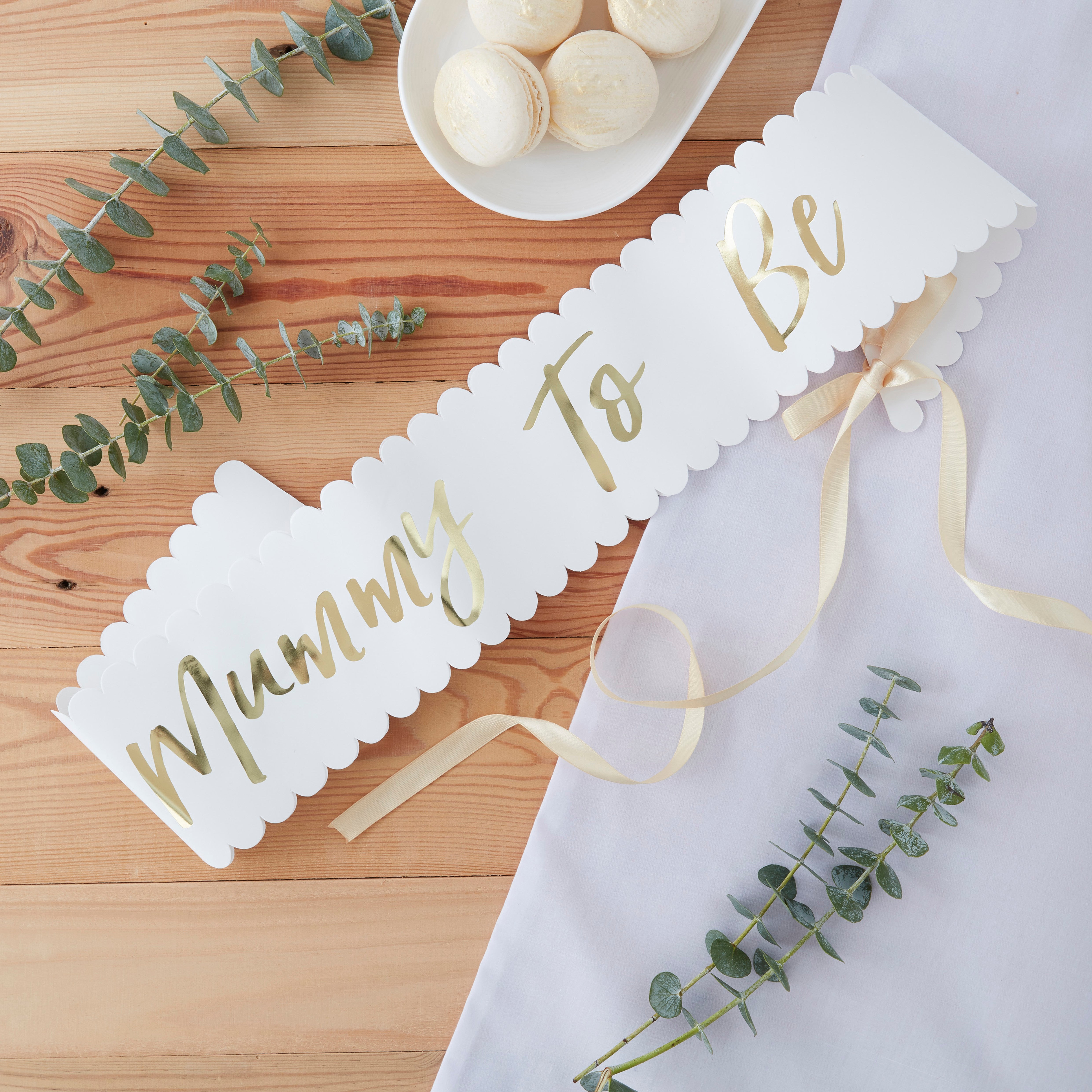 Ginger Ray Gold Mummy to be Baby Shower Sash Nola Baby